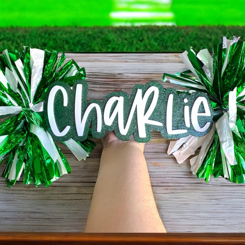 Cheer Sticks With Poms - Etsy