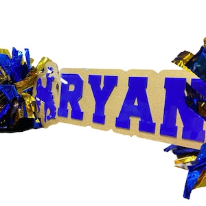 Custom Cheer Stick -game Day Signs - Pom Pom Sign - Custom Cheer Stick ...