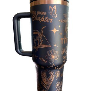 Reading is My Therapy Engraved Cup - Bookmarks Are for Quiters Custom ...