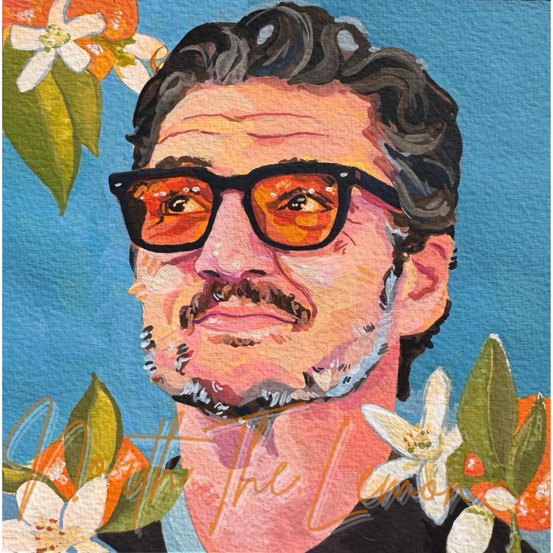 Tropicana Pedro 5"x5" Print -- Pedro Pascal - Etsy