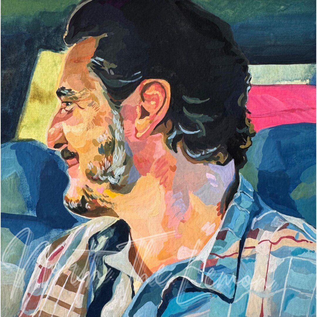 Clint Neck 5"x5" Print -- Pedro Pascal, Freaky Tales - Etsy