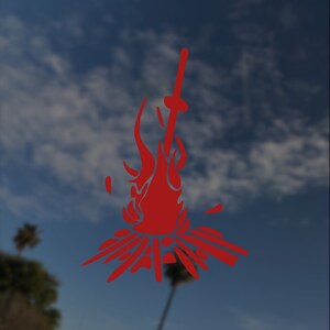 Dark Souls Bonfire Vinyl Decal Sticker - Etsy