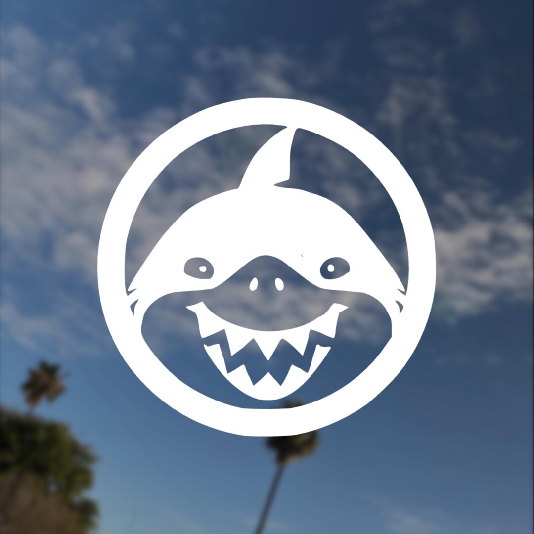 Jeff the Landshark Emblem Vinyl Decal Sticker - Etsy
