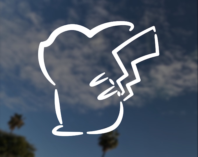 Pikachu Outline SVG PNG - Etsy Canada