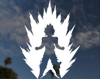 Goku Super Saiyan Power up Decal - Etsy