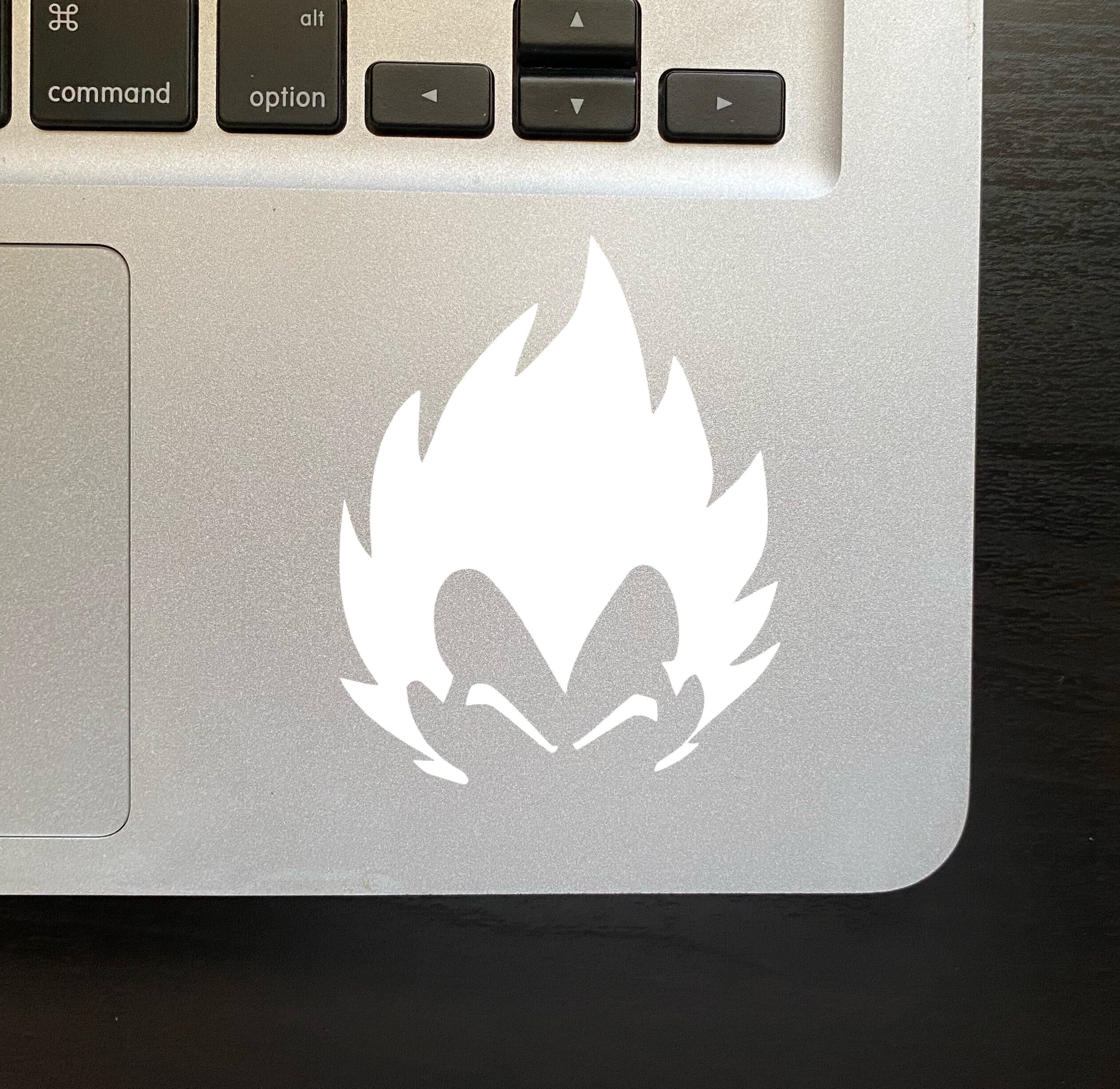 Vegeta Hair Vinyl Decal Sticker | Etsy