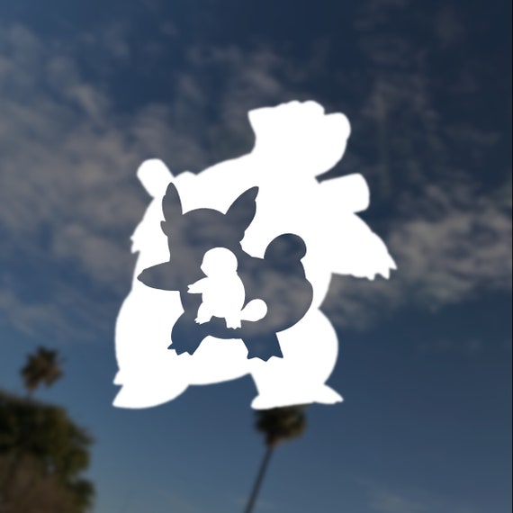 Blastoise Evolution Vinyl Decal Sticker | Etsy