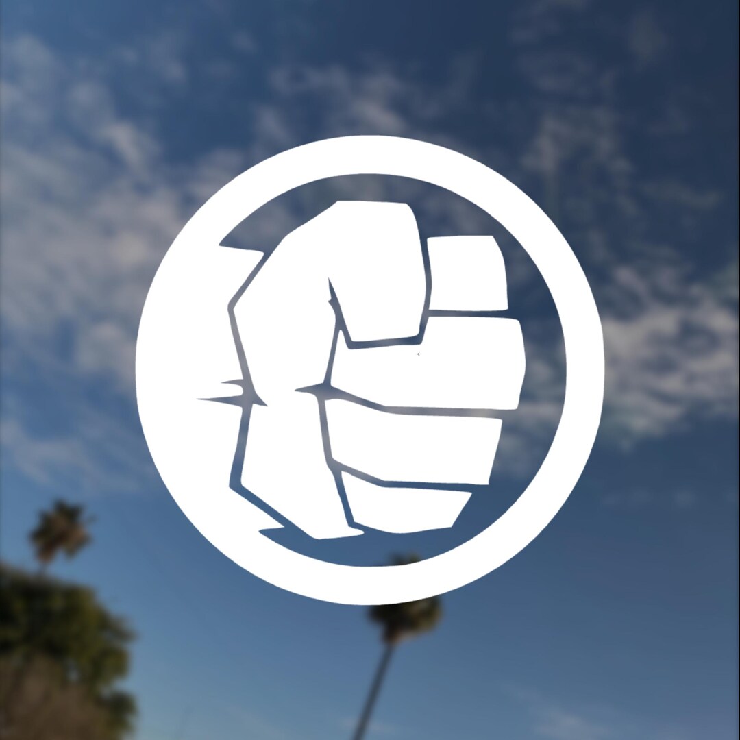 Hulk Emblem Vinyl Decal Sticker - Etsy