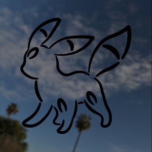Umbreon Vinyl Decal Sticker - Etsy