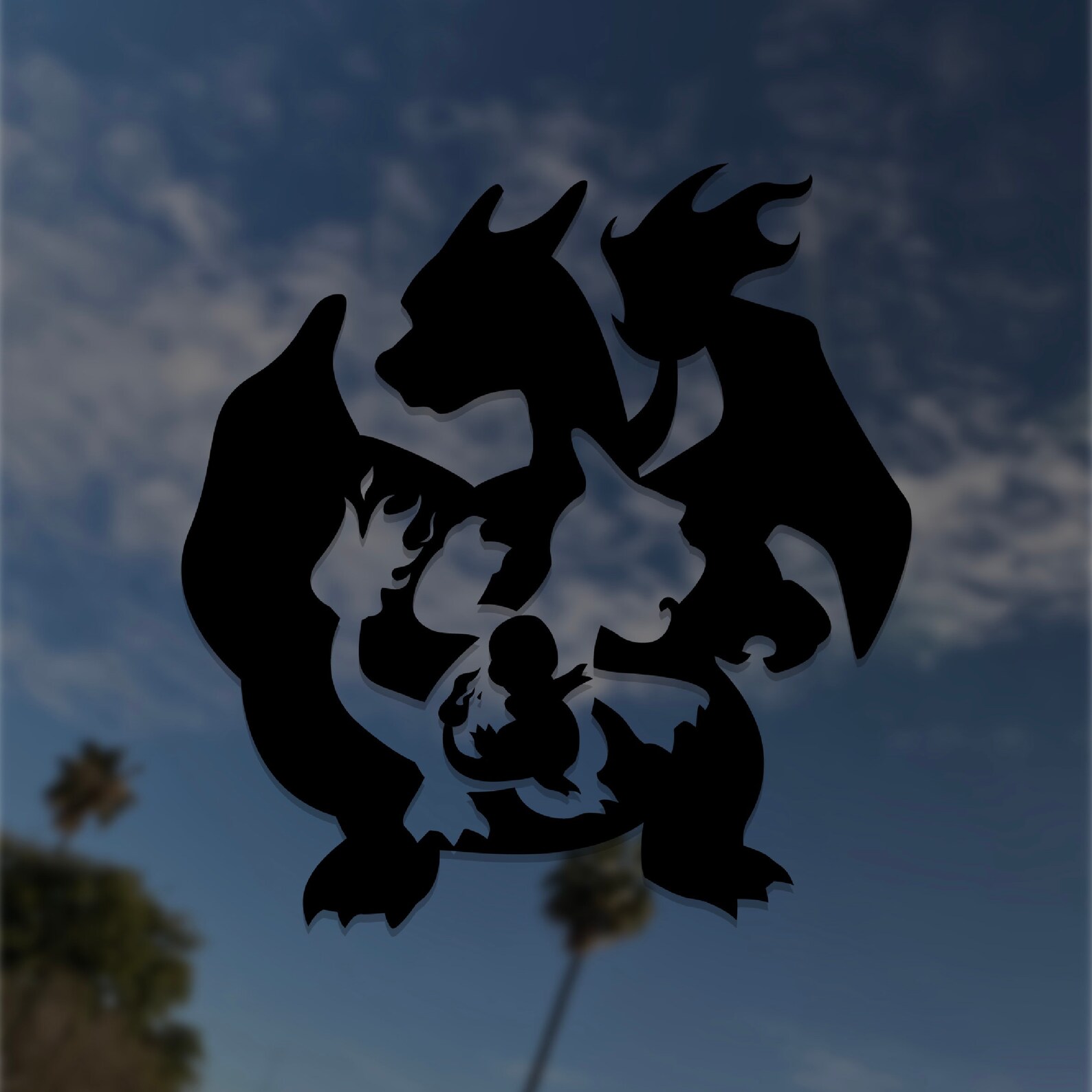 Charizard Evolution Decal Vinyl Sticker - Etsy