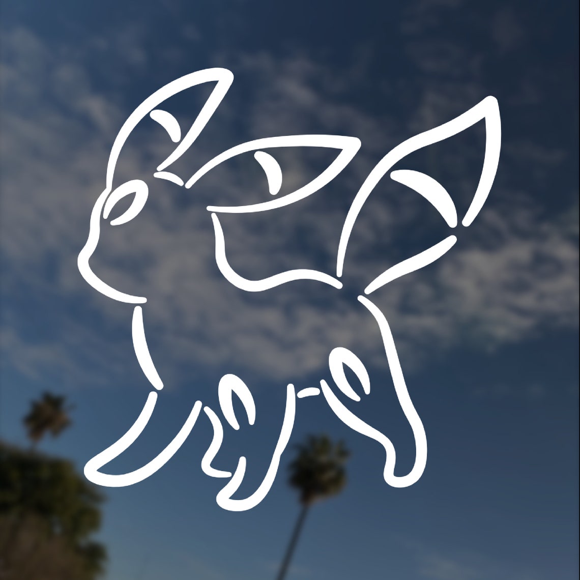Umbreon Vinyl Decal Sticker - Etsy