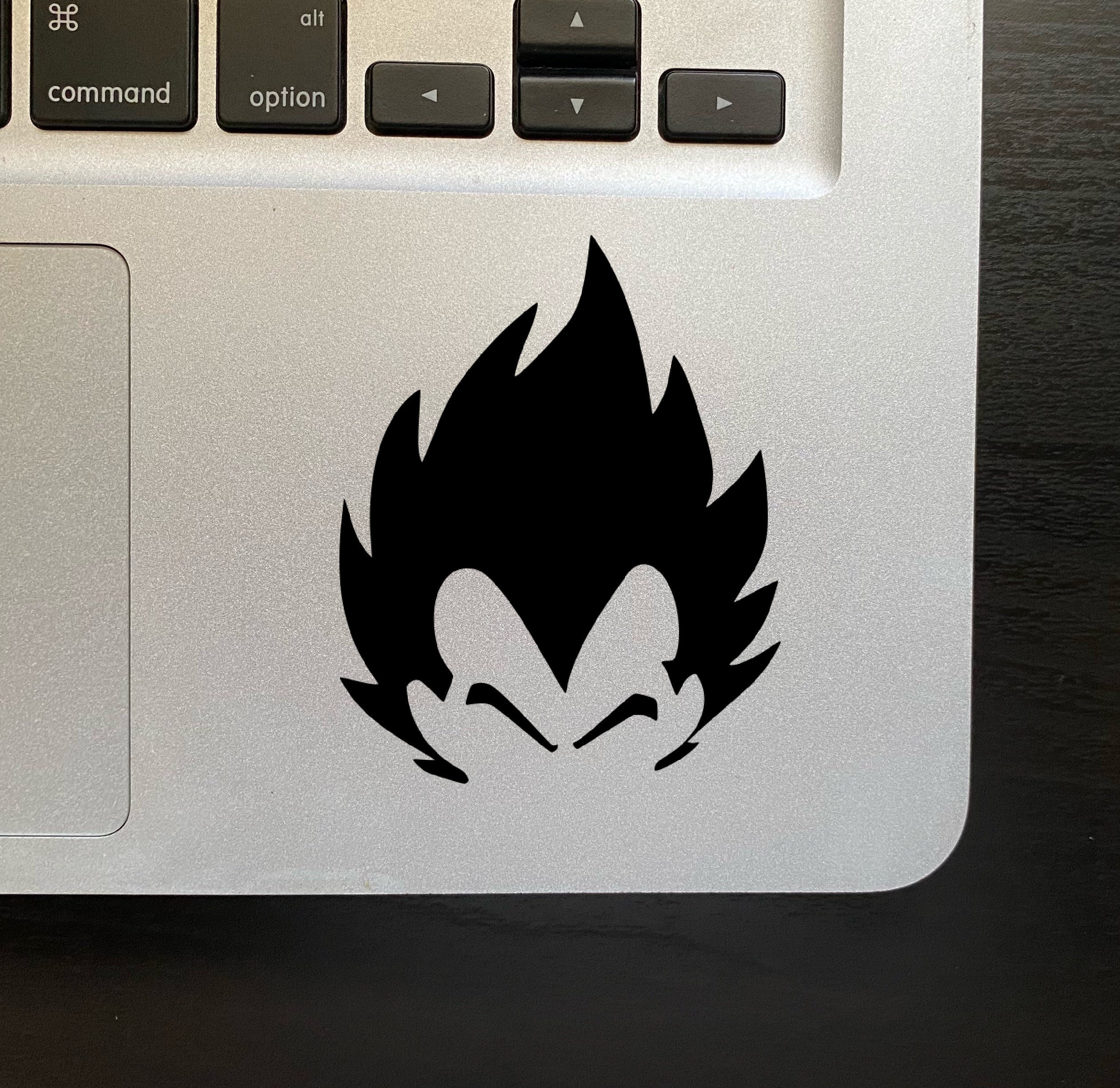 Vegeta Hair Vinyl Decal Sticker - Etsy UK