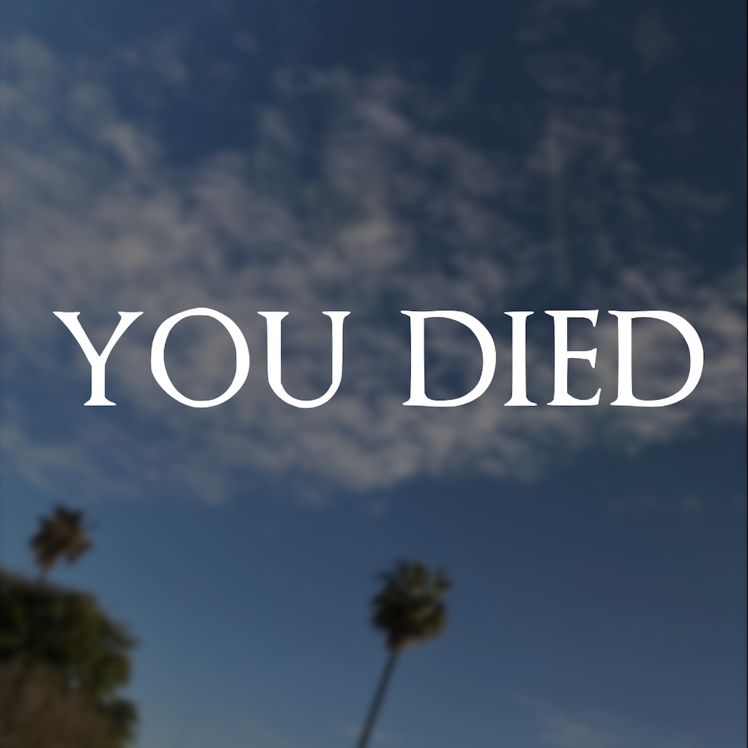 8" Soulsborne "you Died" Vinyl Decal Sticker - Etsy