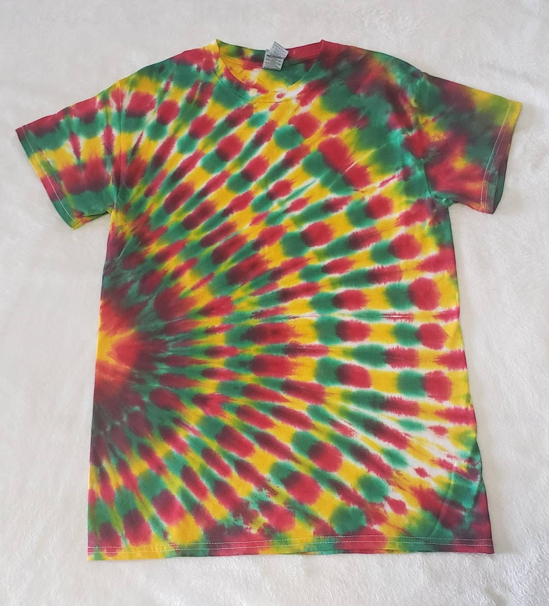 Rasta Inspired Tie Dye T-shirt (S) - Etsy