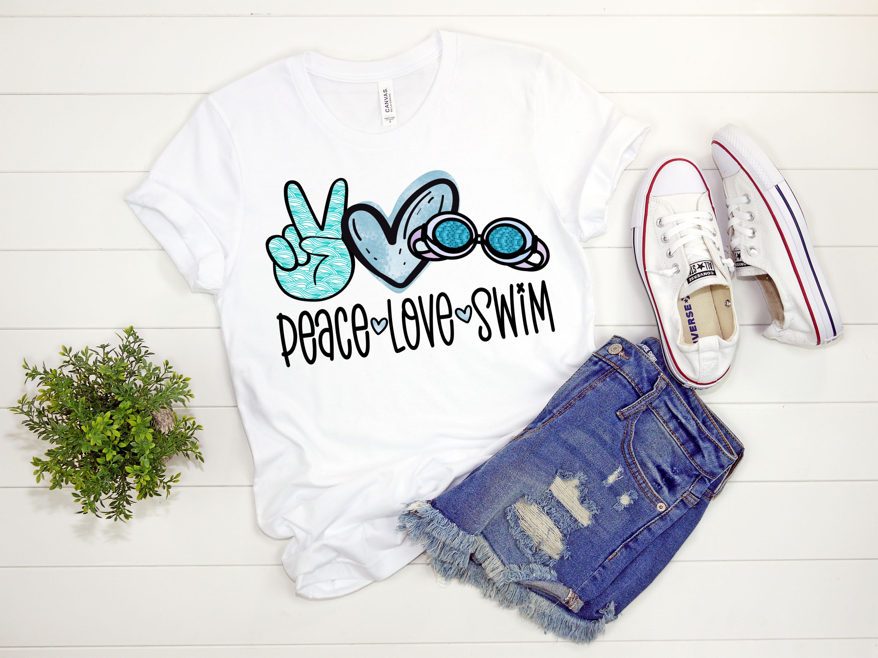 Peace Love Swim PNG Swimming Swimmer Png Swimming Googles Png File for ...