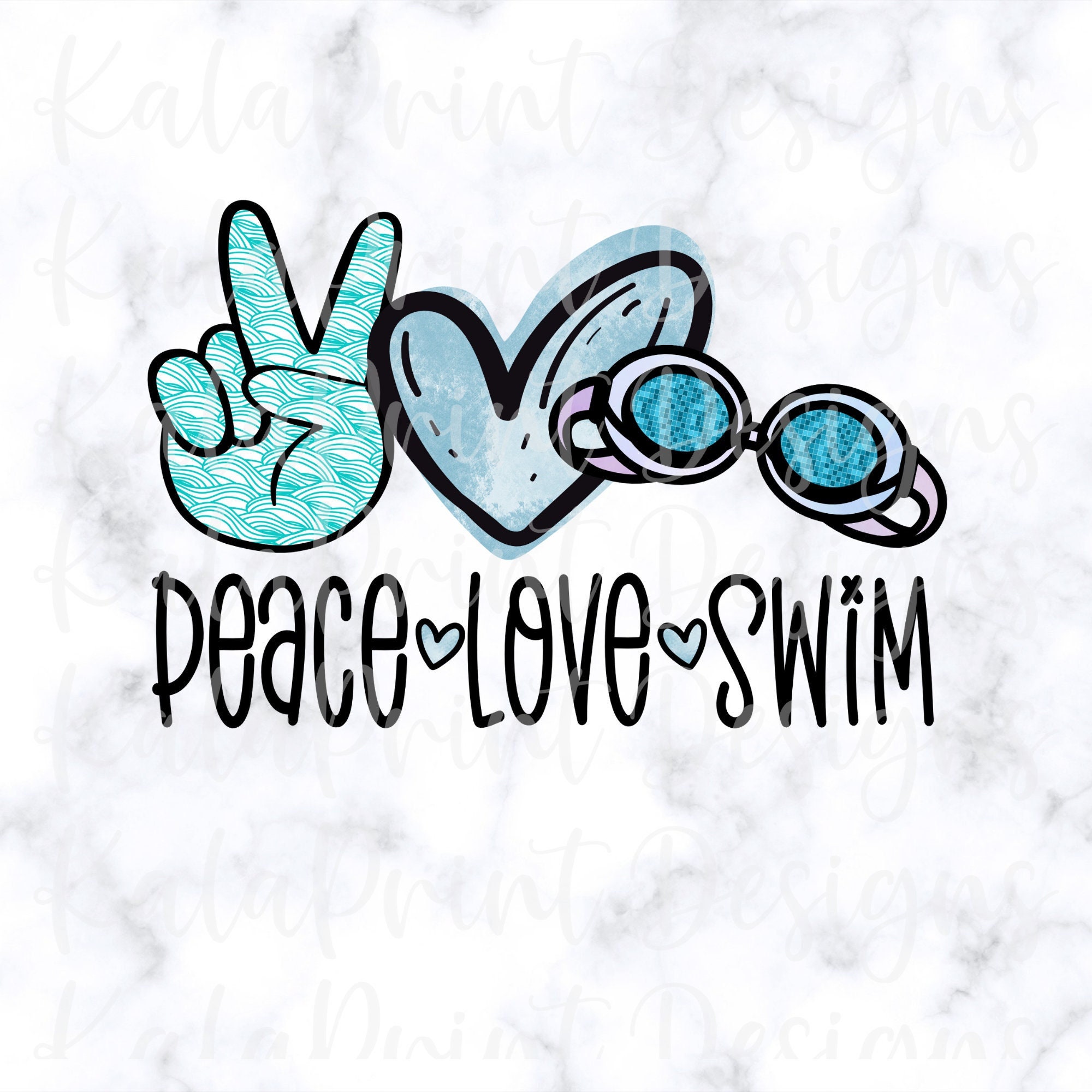 I Love Swimming Sign