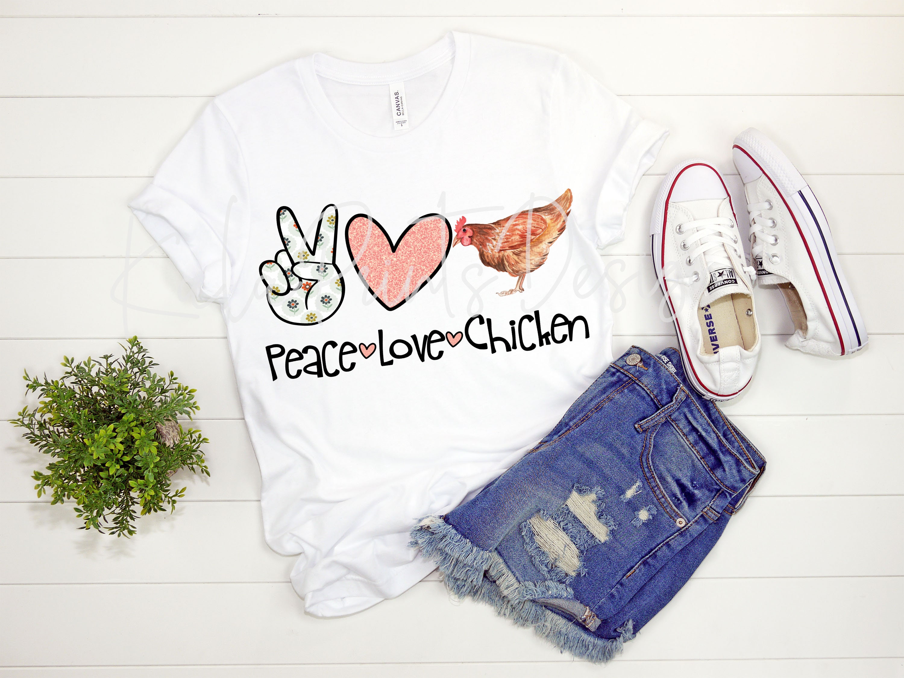 Peace Love Chicken PNG Hen Lover PNG File for Sublimation - Etsy Sweden