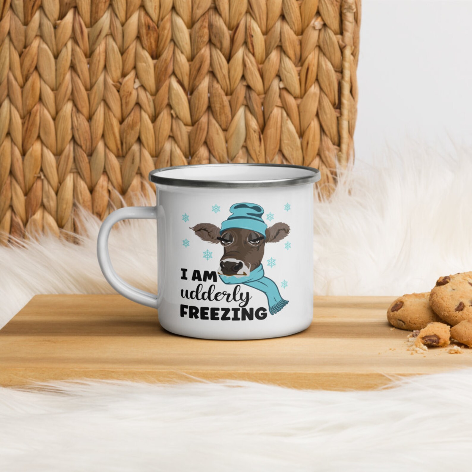 I Am Udderly Freezing PNG Funny Winter Cow PNG Heifer Png File | Etsy
