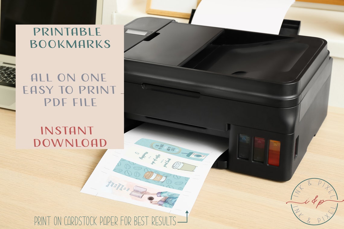 Printable Bookmarks | Music Bookmark | Digital Bookmark | Bookmarks for ...