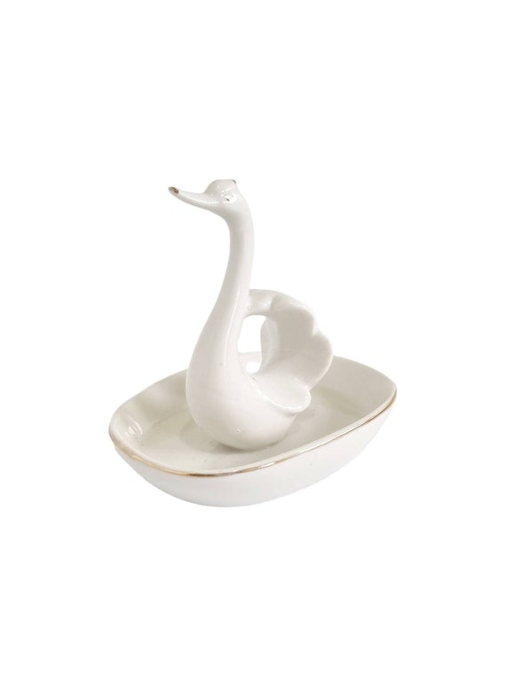 ceramic swans bowl swan - Gem