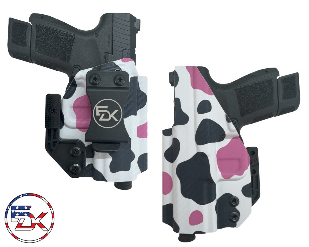 Carbon Fiber Black and Pink Cow - Inside the Waistband (IWB) Holster ...