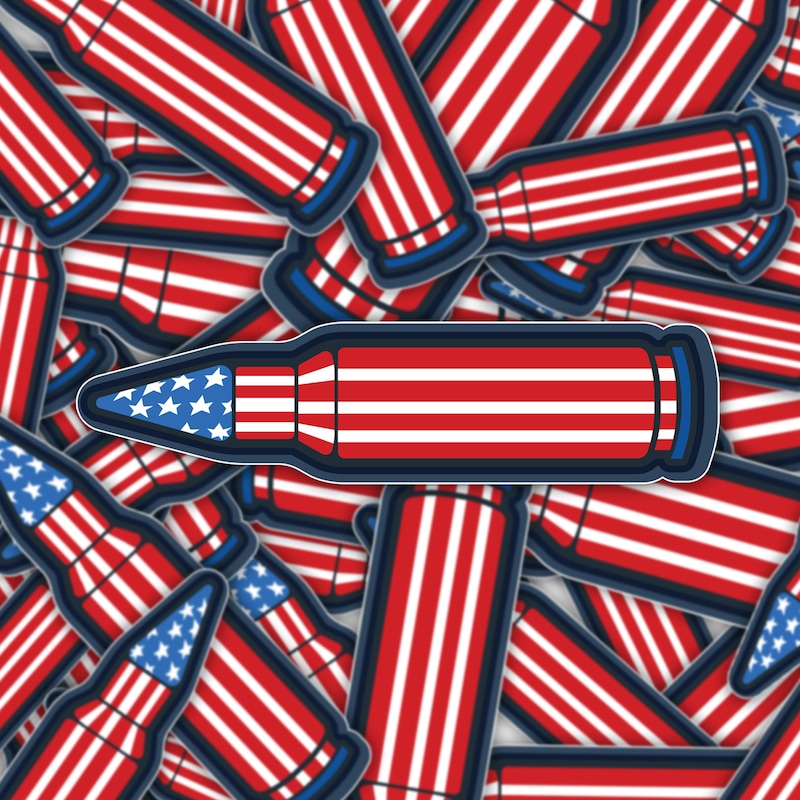 Bullet American Flag - Etsy