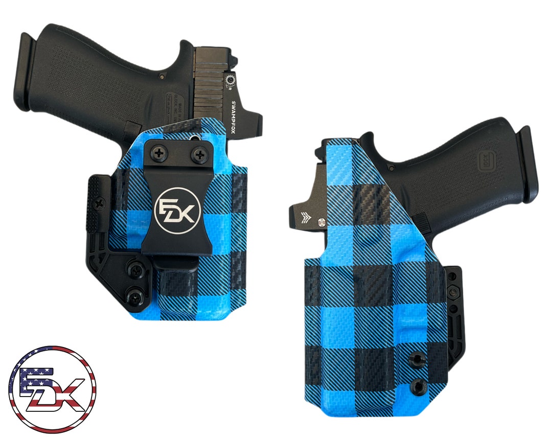 CF Electric Blue Plaid - IWB Holster LCP2, Glock 17, Glock 19, Glock 26 ...