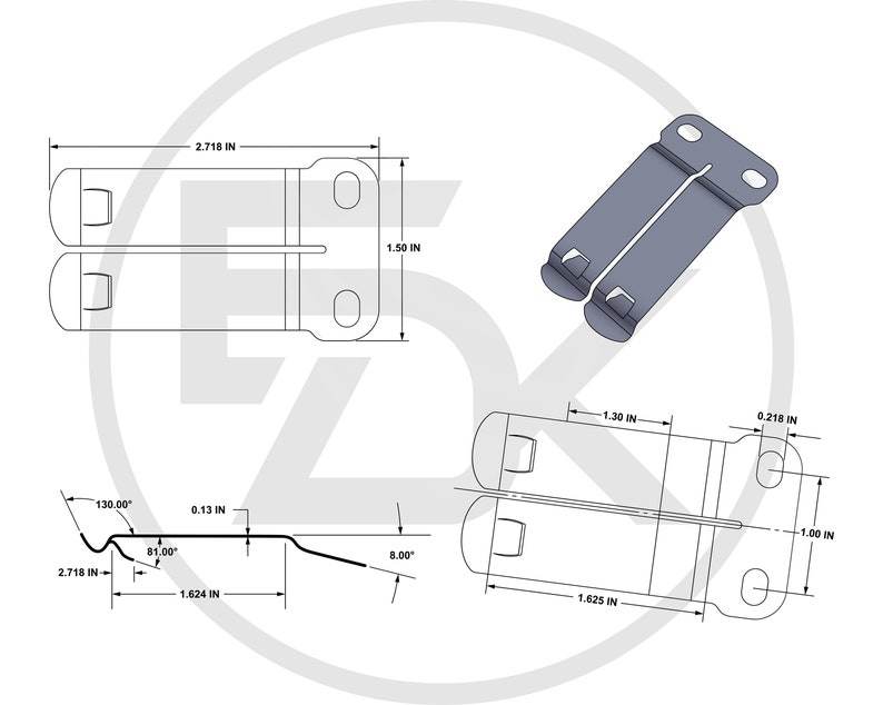 EDK Monoblock Holster Belt Clip - Etsy