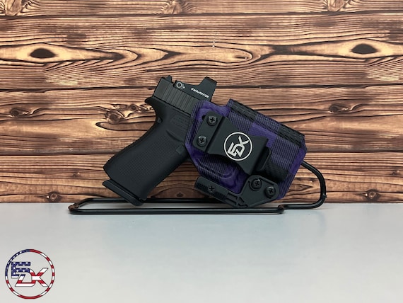 Carbon Fiber Purple Plaid IWB Holster LCP2 Glock 17 Glock - Etsy