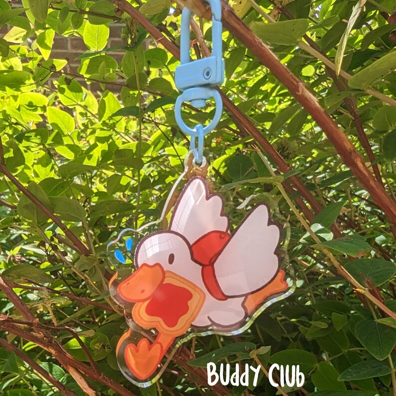 Randoseru School Duck Toast meme anime charm / Llavero 2.5 / Doble cara ...