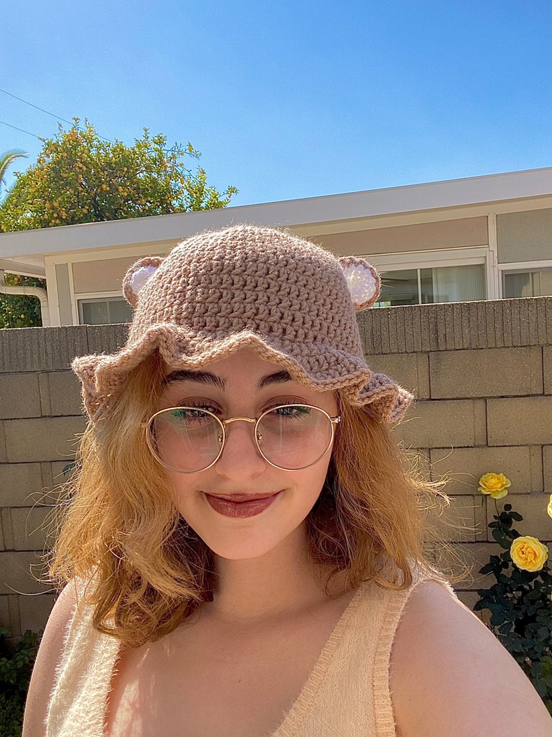Crocheted Bear Bucket Hat - Etsy