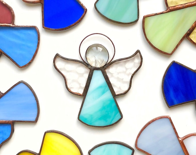 Set of 3/10/20 Stained Glass Dancing Angel Christmas Handmade - Etsy