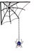 Spider Web Halloween Stained Glass Spooky Home Decoration Window ...