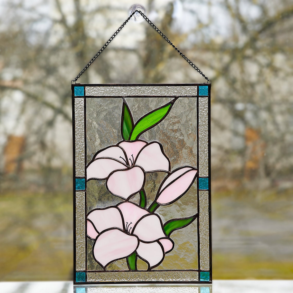 Simple Stained Glass Flower