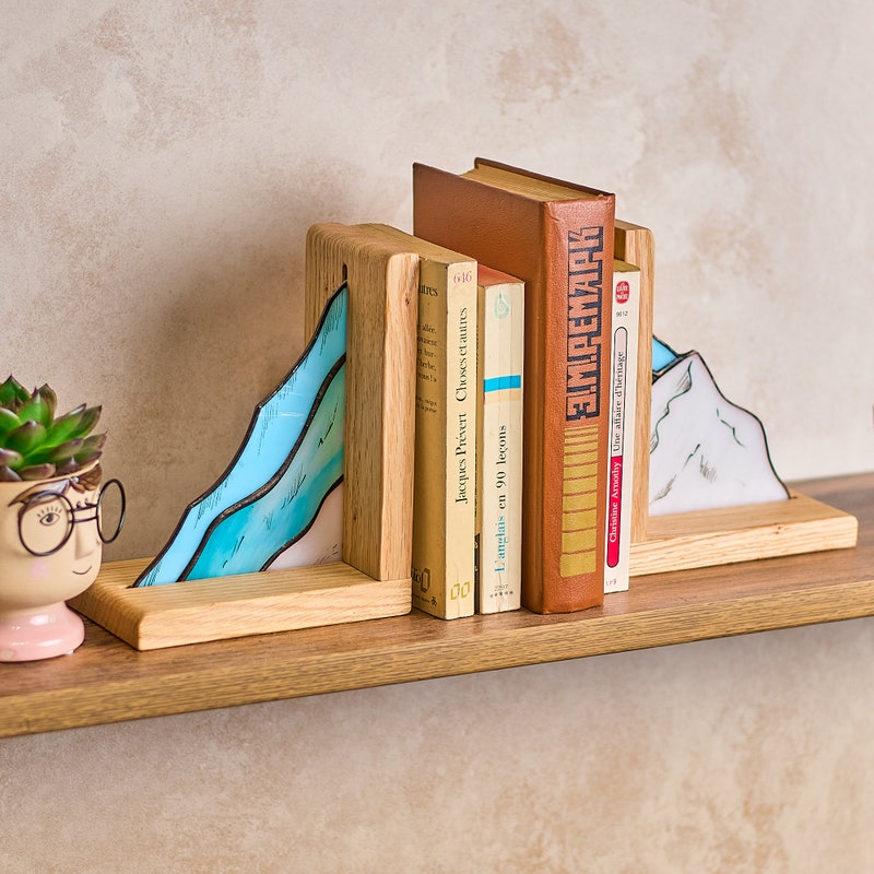 Mountain Bookends - Etsy
