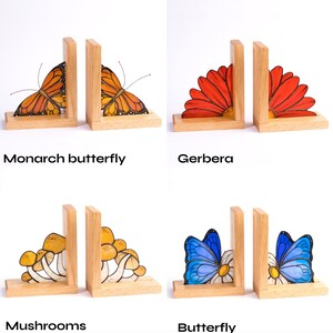 Monstera Stained Glass Bookend - Unique Library Decor Bookends ...