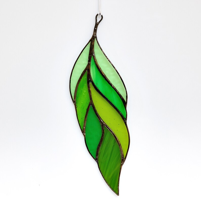 Stained Glass Feather Suncatcher Window Hanging Decoration - Etsy
