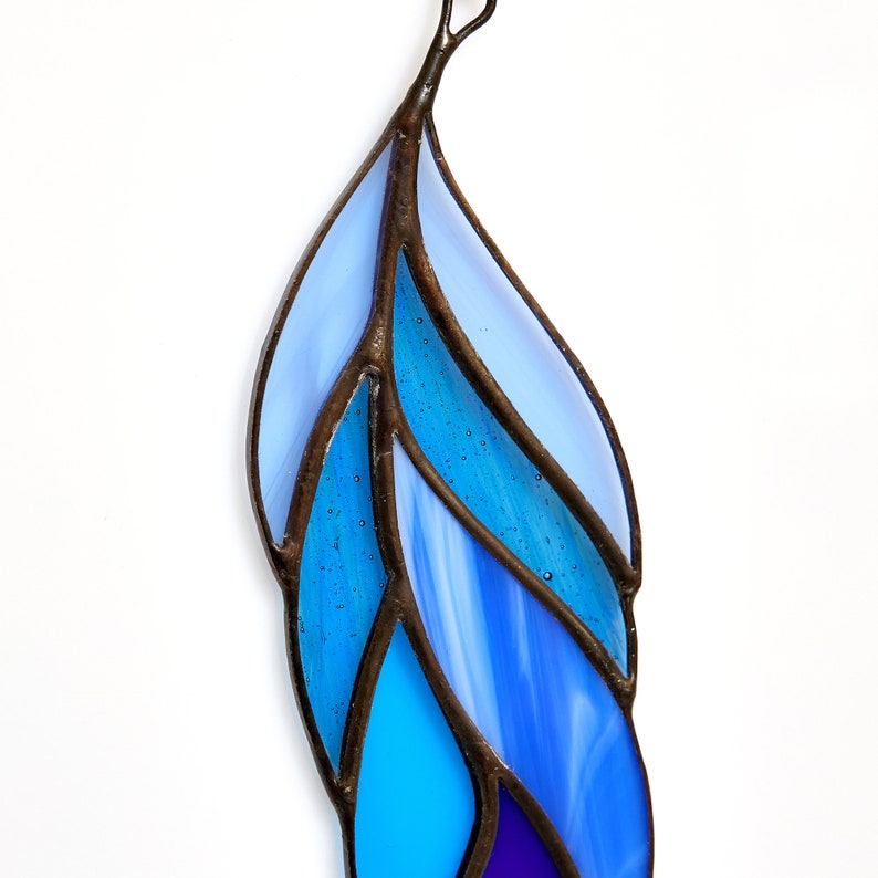 Stained Glass Feather Suncatcher Window Hanging Decoration - Etsy