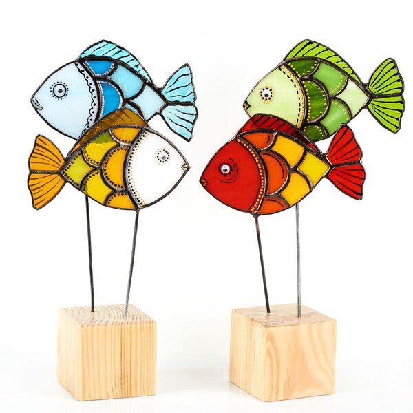 Stained Glass Fish - Etsy