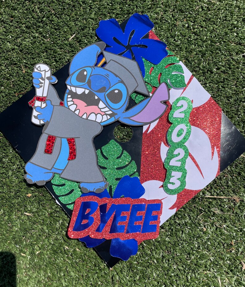 Graduation Topper Stitch Lilo and Stitch Grad Cap Disney - Etsy