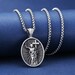Christ Risen Jesus Men Necklace, Jesus Men's Medallion, Catholic Jesus ...