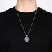 Christ Risen Jesus Men Necklace, Jesus Men's Medallion, Catholic Jesus ...