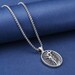 Christ Risen Jesus Men Necklace, Jesus Men's Medallion, Catholic Jesus ...