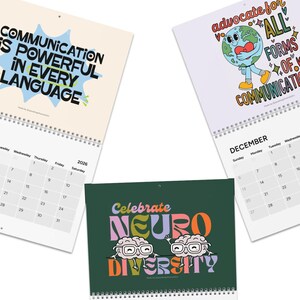 2026 SLP Calendar Speech Therapy AAC Speech Therapist Gift for Slps - Etsy