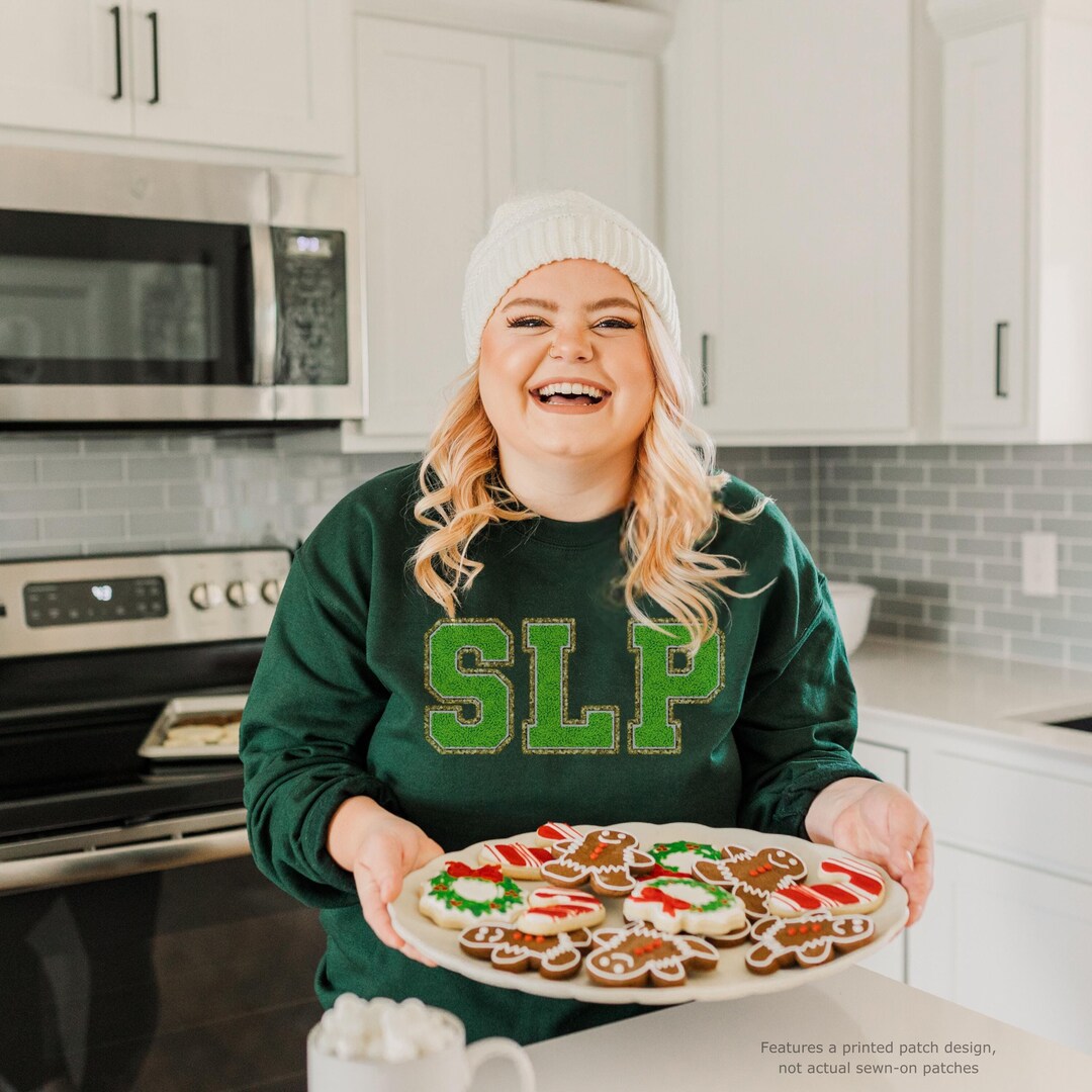 SLP Christmas Sweatshirt | Speech Christmas Sweater | Speech Therapist ...
