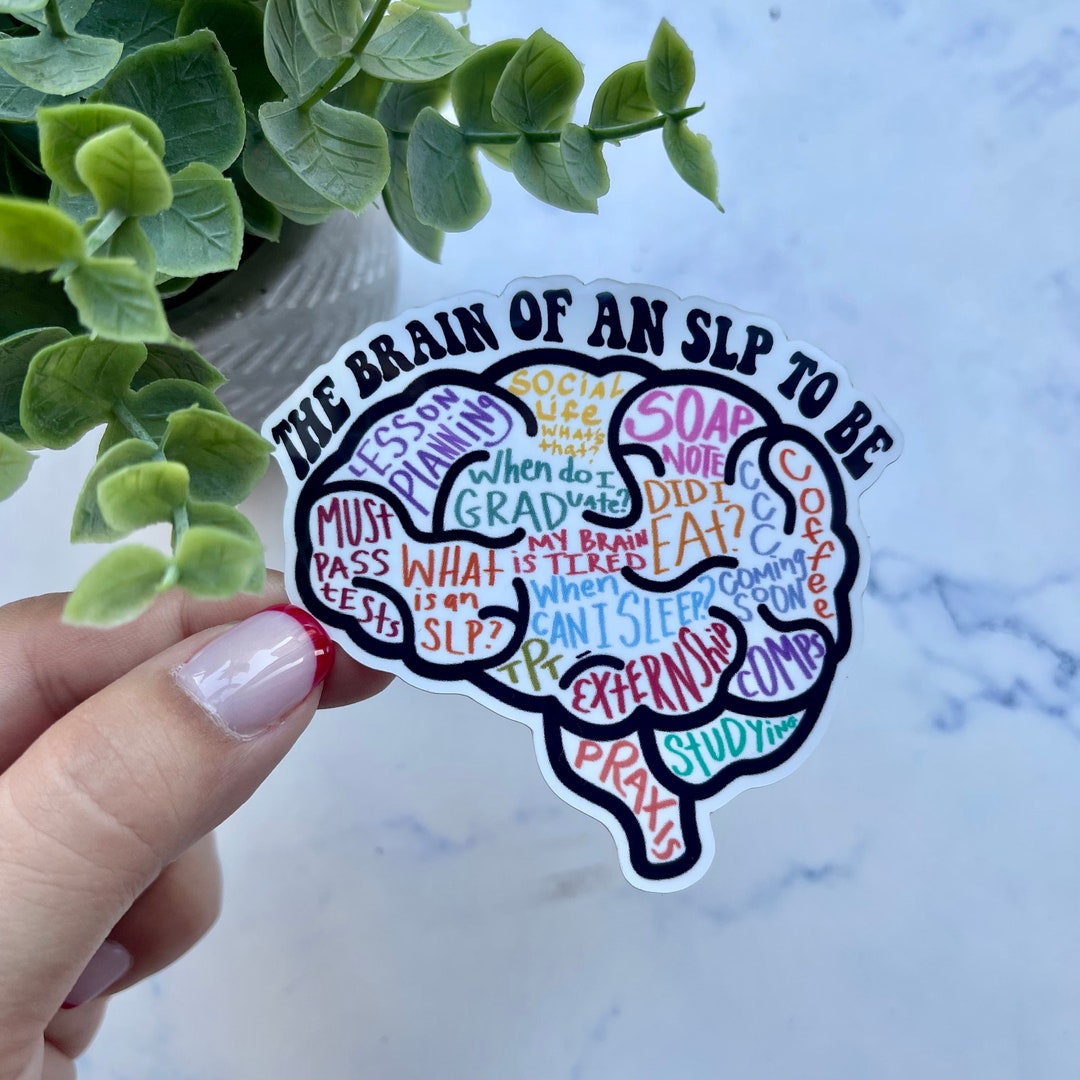 Speech Therapy Student Sticker | SLP Sticker | SLP Grad Gift | Cf Slp ...