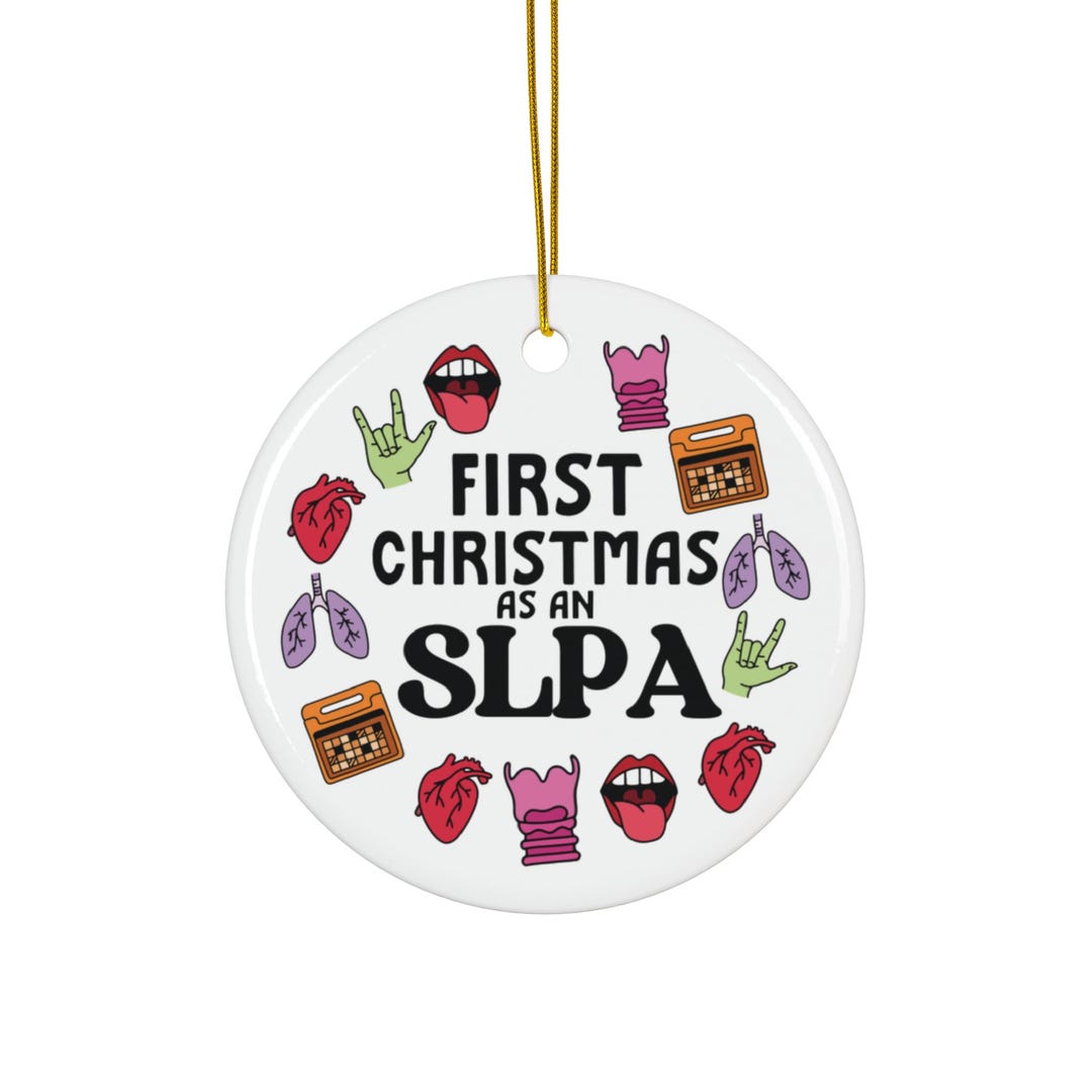 SLPA Ornament | Speech Grad Gift | Speech Pathology Ornament | Speech ...