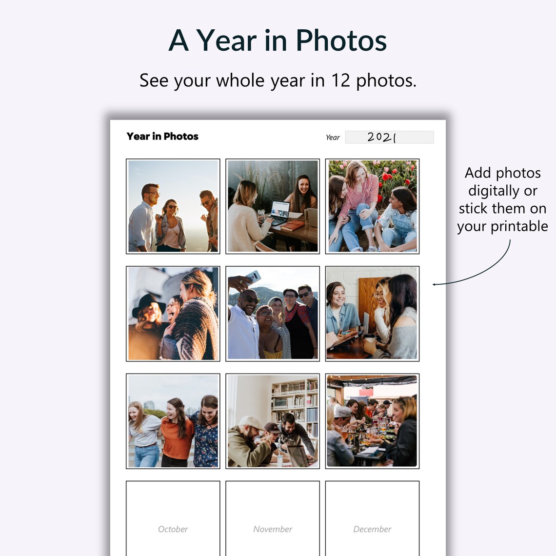 Printable Yearly Review Planner Pack Annual Reflection 12 | Etsy