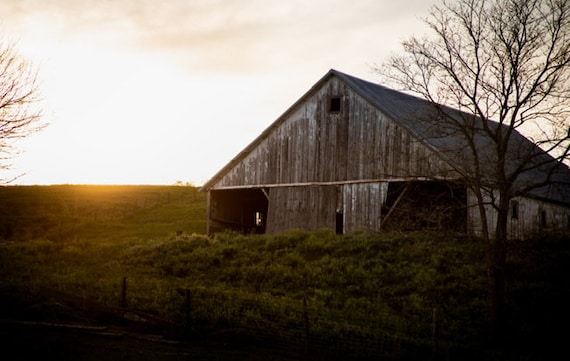 Barn sunset digital download | Etsy
