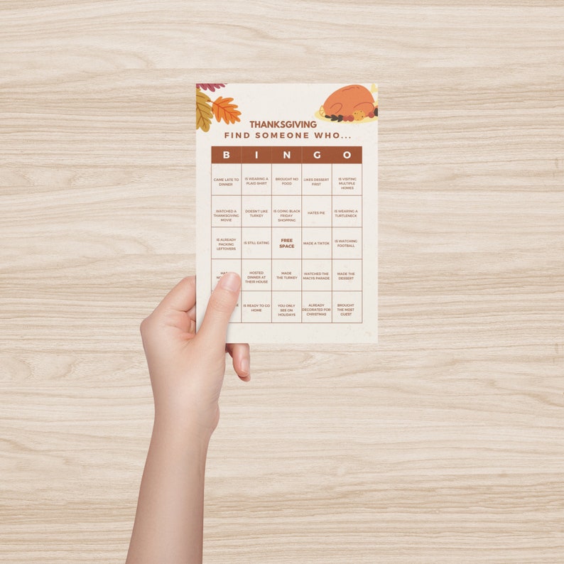 Thanksgiving Bingo Game, Thanksgiving Bingo Card, Printable ...